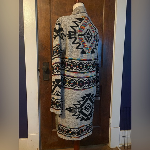 Anthropologie | Sweaters | Northern Angel Boho Aztec Tribal Rainbow ...